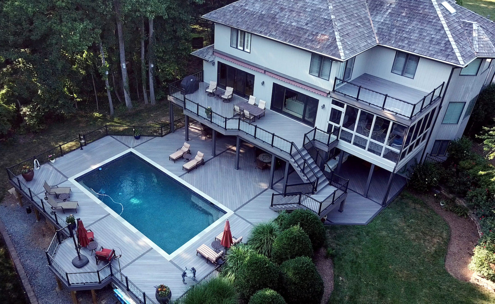 Project of the Month: Pool Deck in Annapolis, MD | Fence & Deck ...