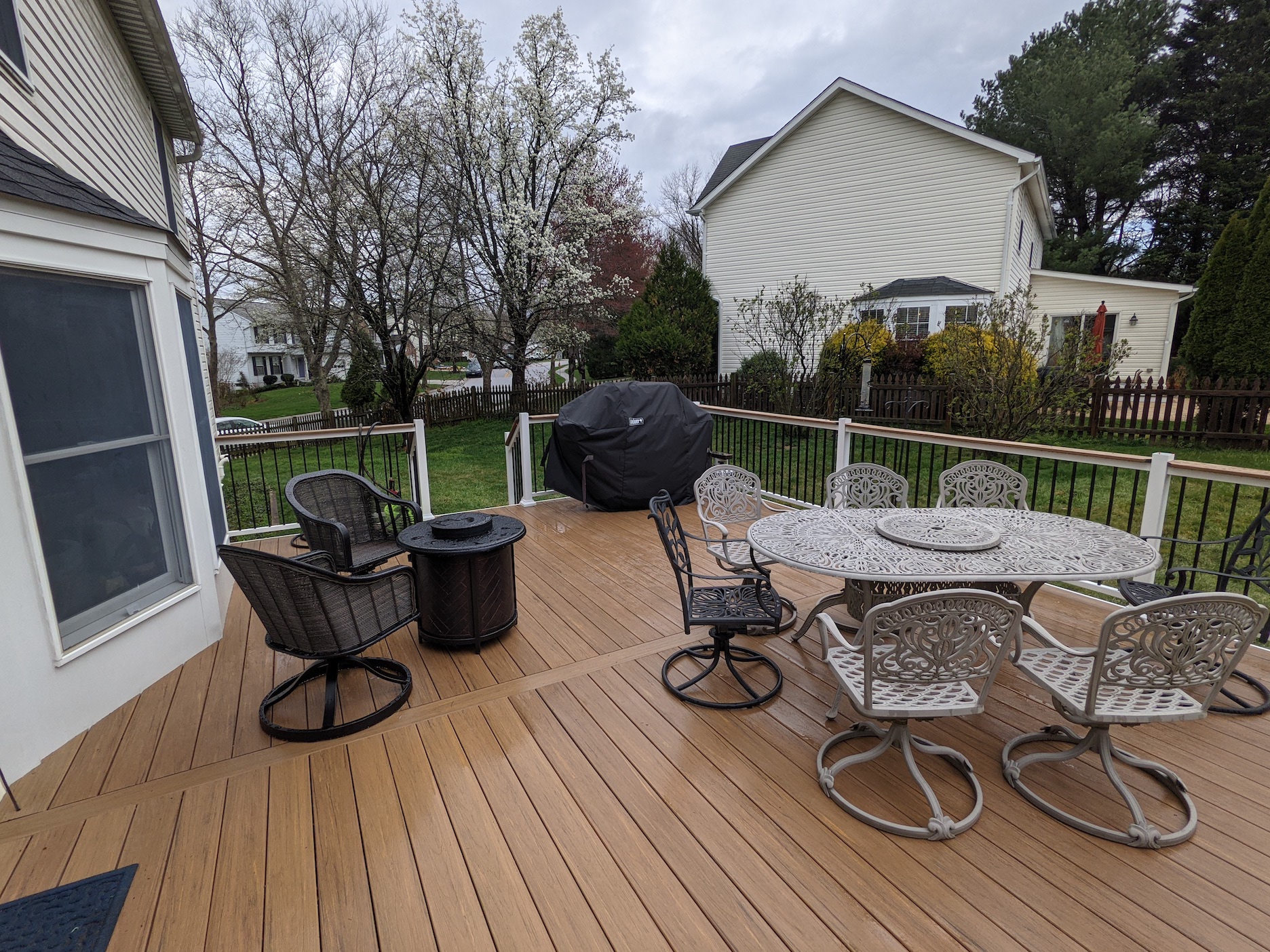 Makeover Monday: Beautiful Antique Leather TimberTech Deck | Fence ...