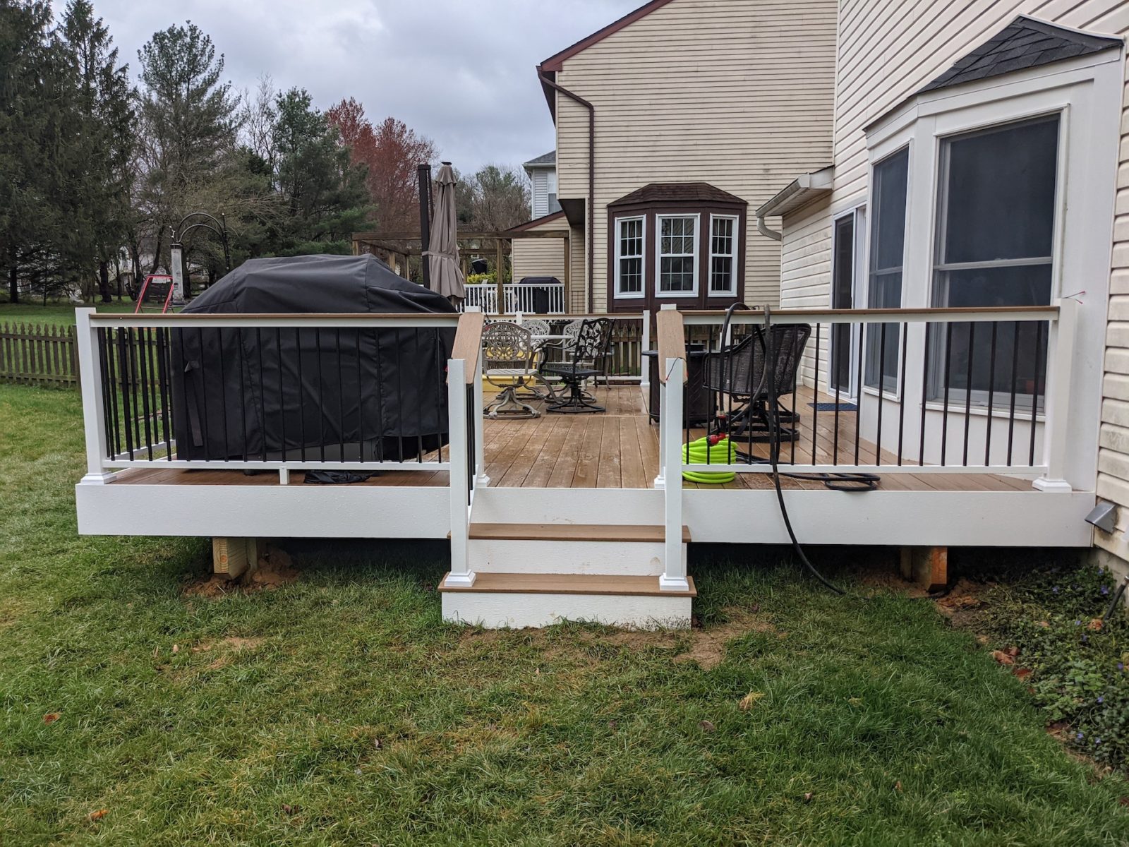 Makeover Monday: Beautiful Antique Leather TimberTech Deck | Fence ...
