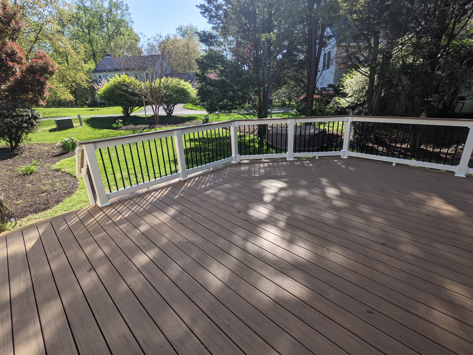 Project of the Month: A TimberTech Deck in Antique Leather | Fence ...