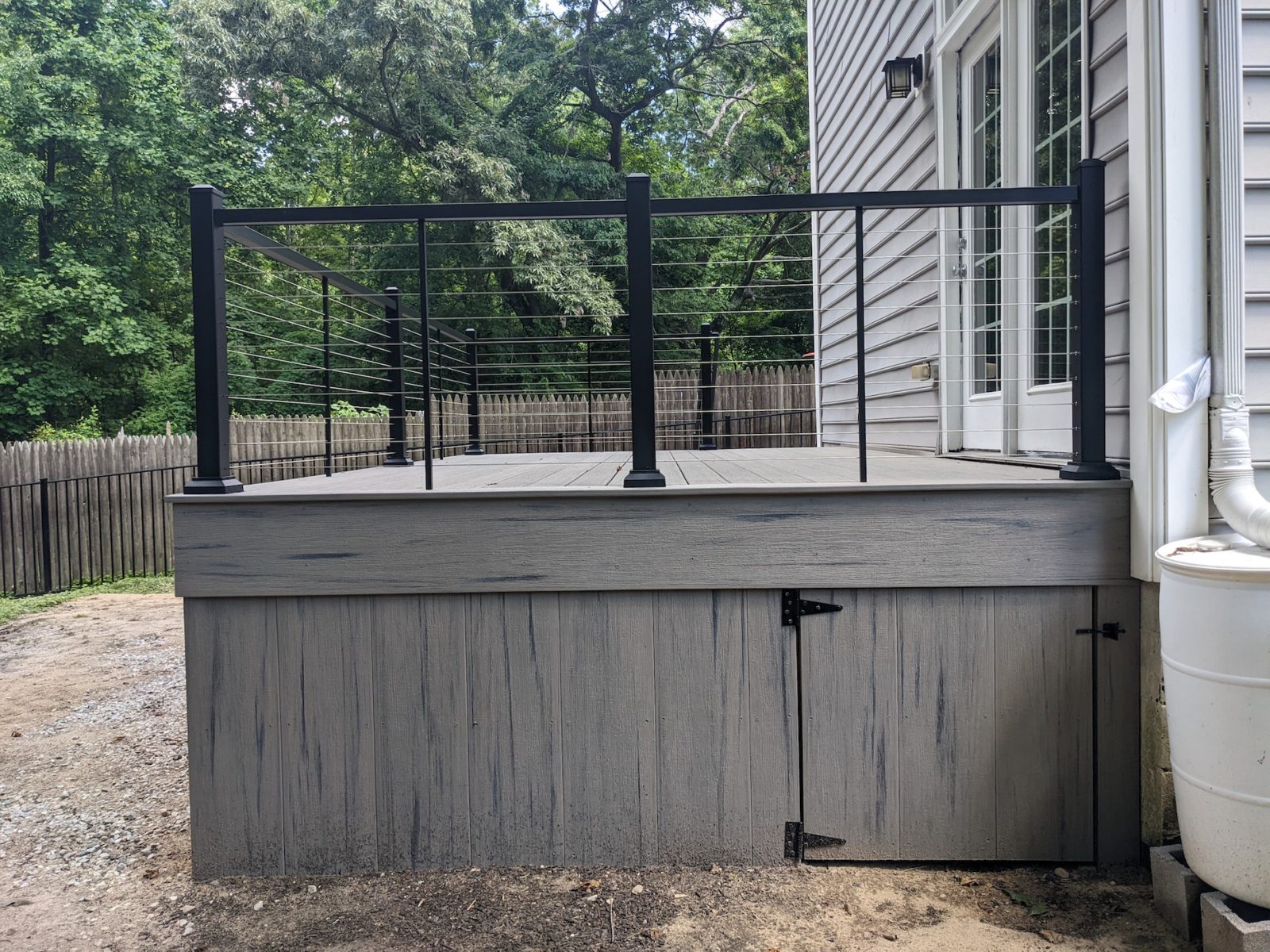 Makeover Monday: TimberTech Deck With Cable Railing in Parkville ...