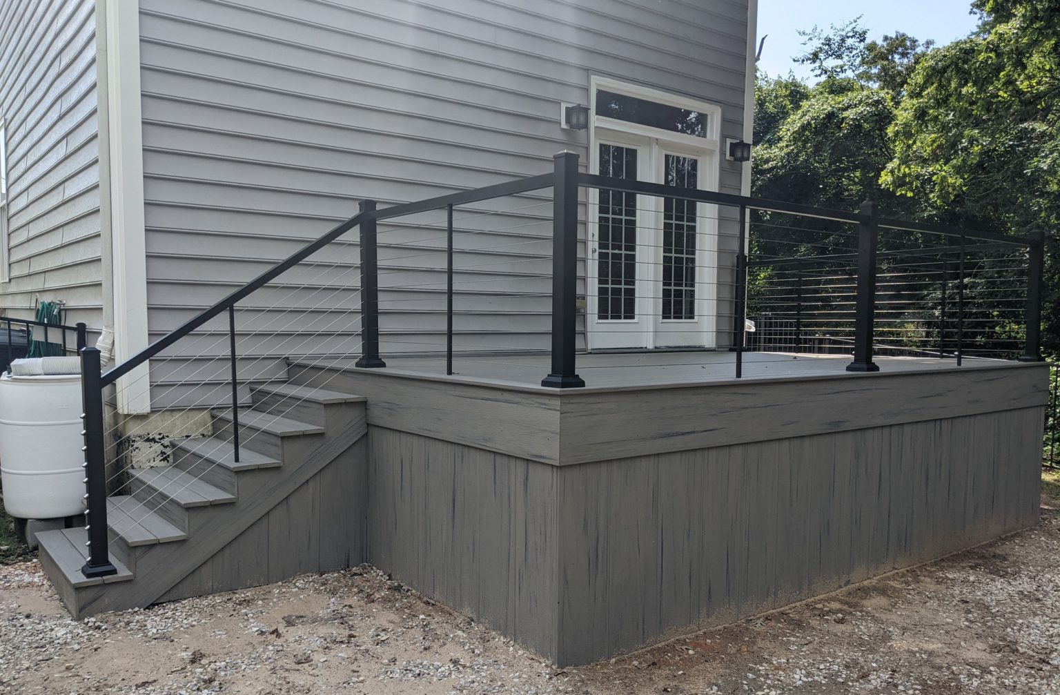 Makeover Monday: TimberTech Deck With Cable Railing in Parkville ...
