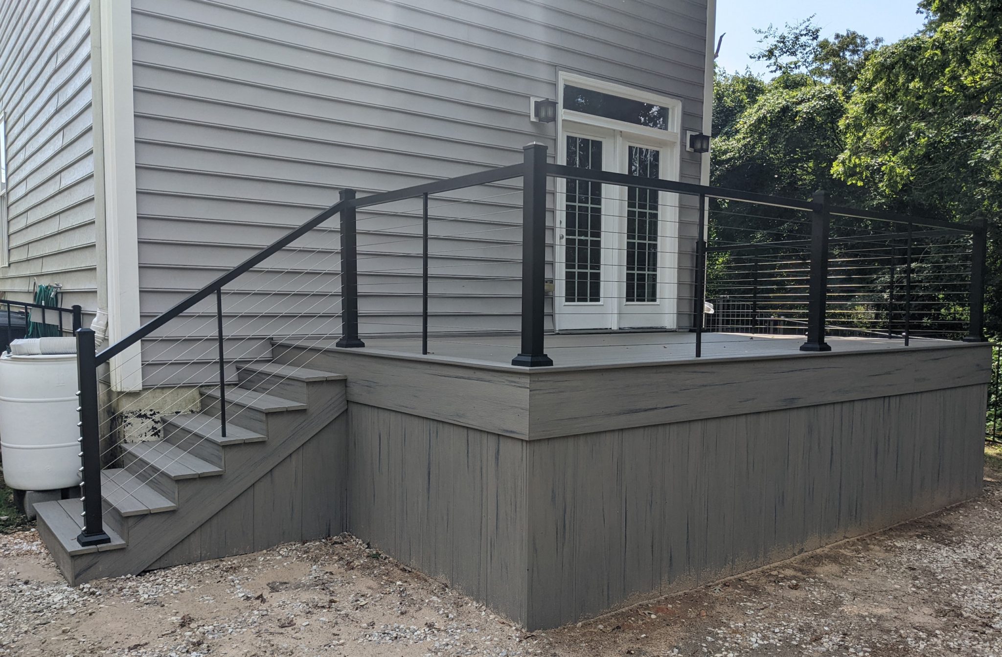 Makeover Monday: TimberTech Deck With Cable Railing in Parkville ...