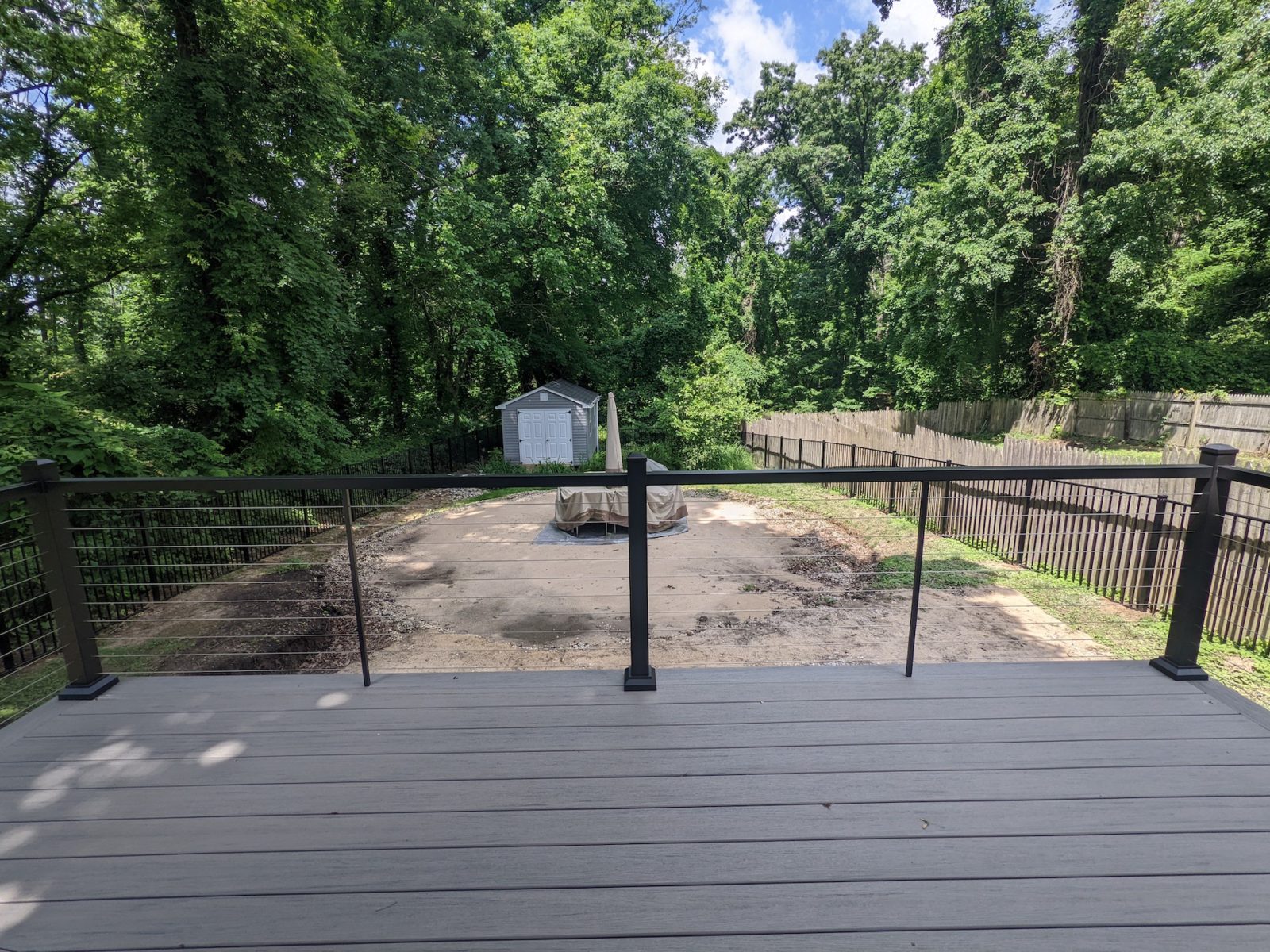 Makeover Monday: TimberTech Deck With Cable Railing in Parkville ...