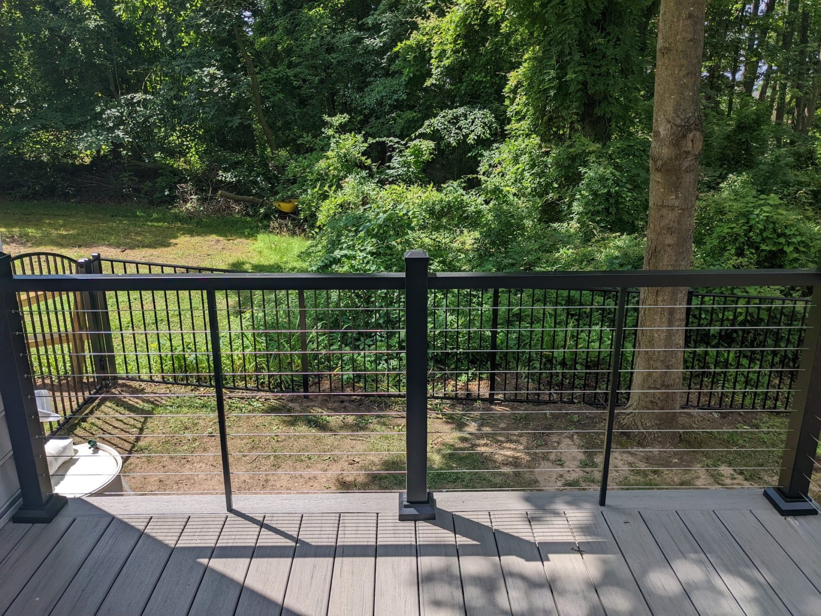 Makeover Monday: TimberTech Deck With Cable Railing in Parkville ...