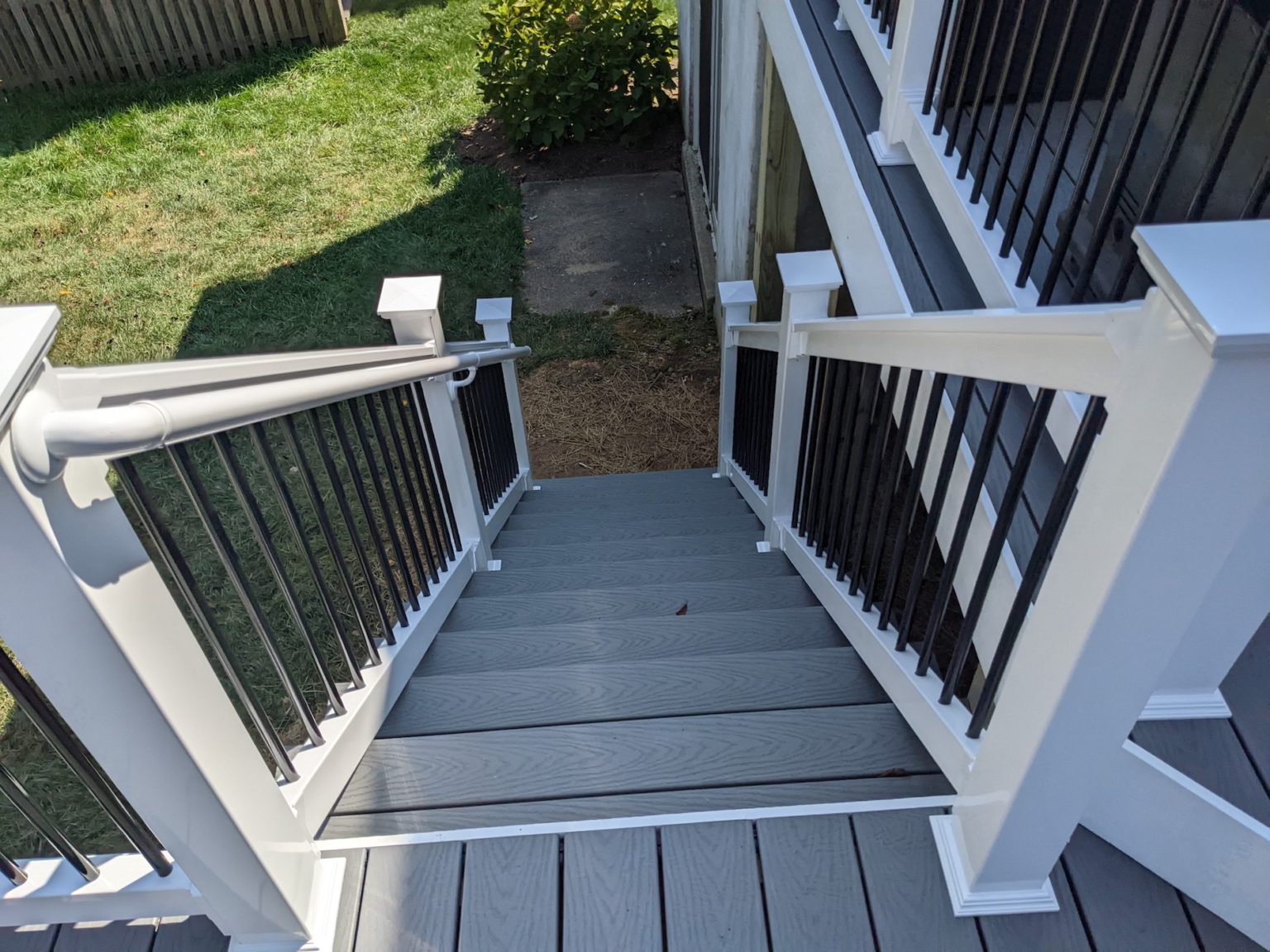 Makeover Monday: Trex Pebble Grey Deck in Columbia, Maryland | Fence ...