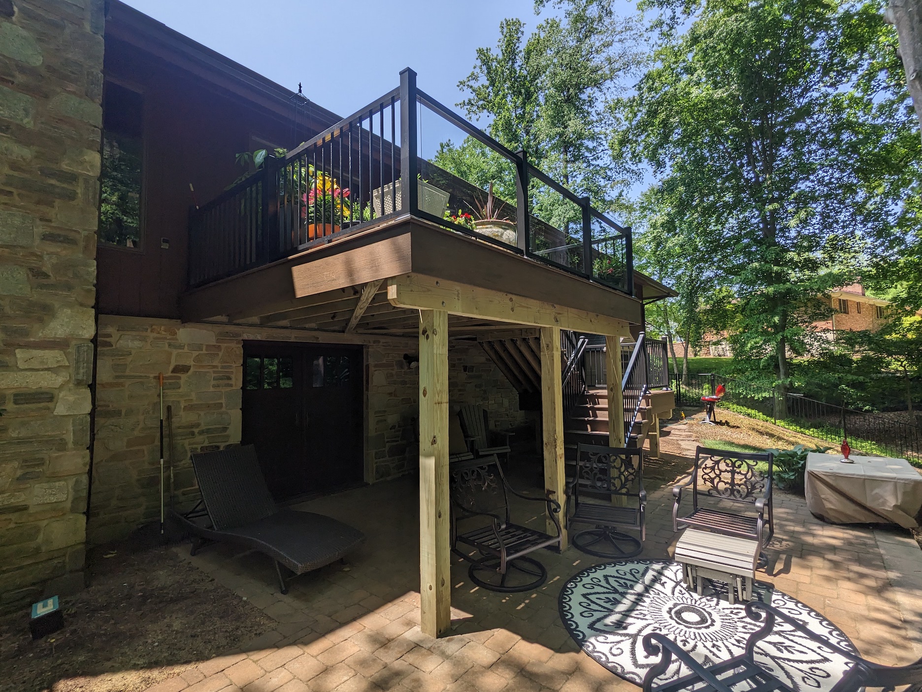 Makeover Monday: TimberTech Dark Roast Deck in Baltimore County | Fence ...