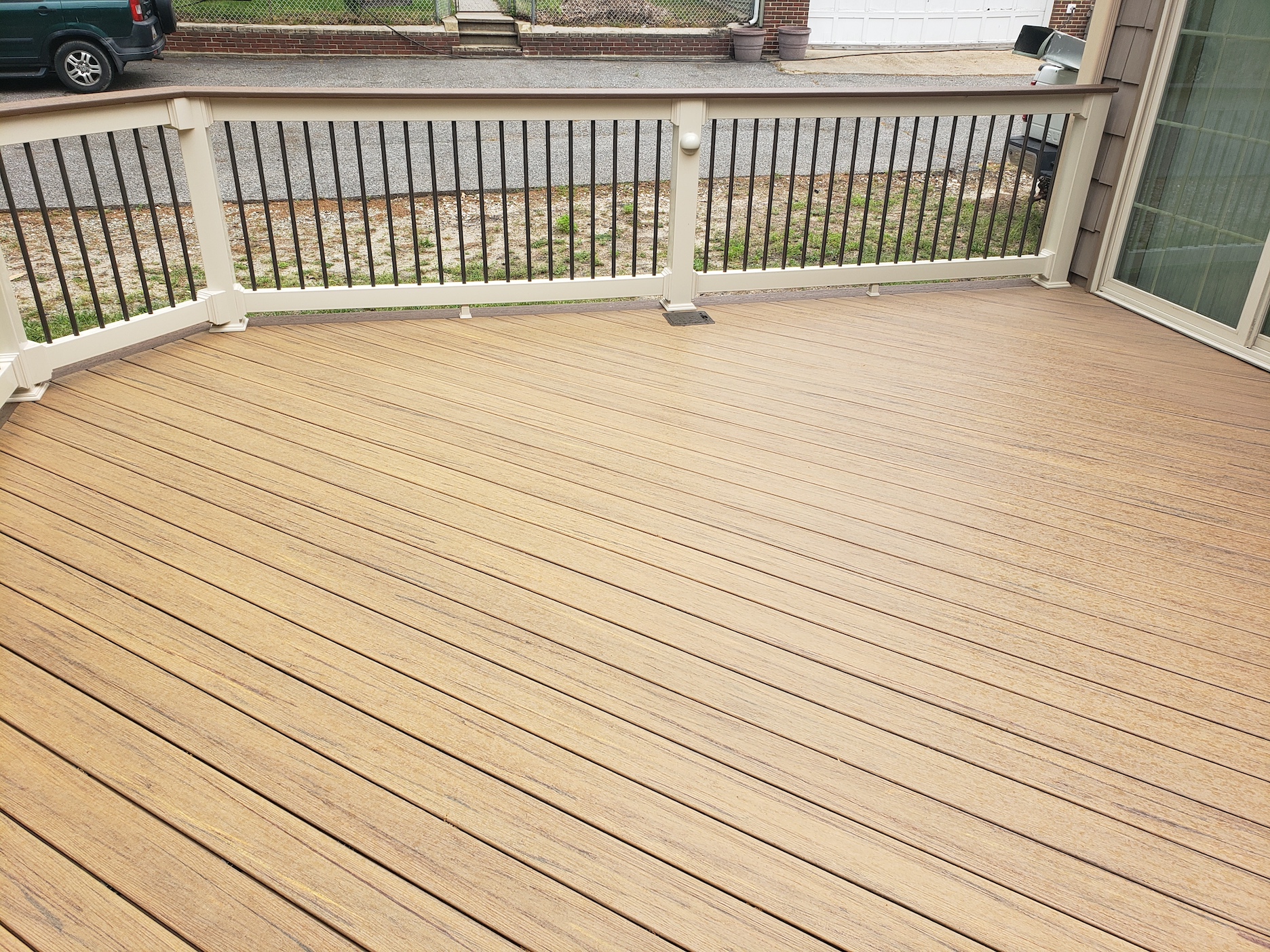Project of the Month: Unscreened Open Porch & Deck in Severn, Maryland | Fence & Deck Connection ...