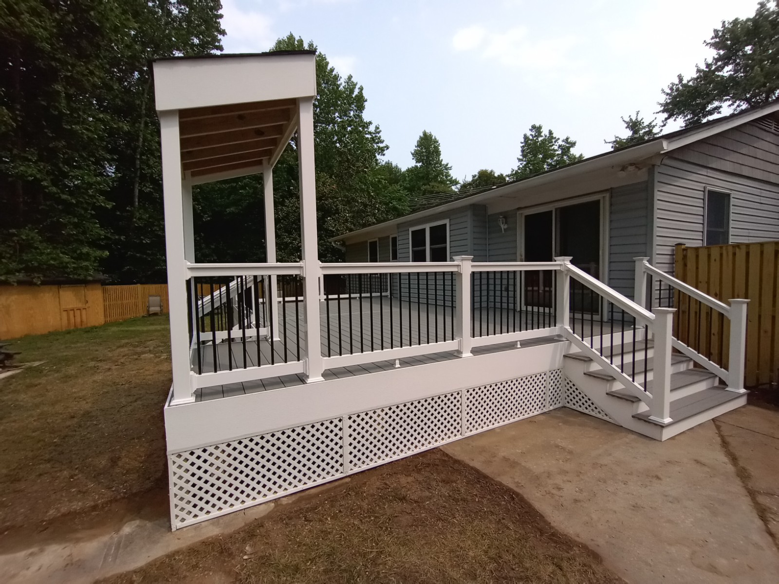 Makeover Monday: Deck with Grill Covering in Davidsonville, Maryland ...