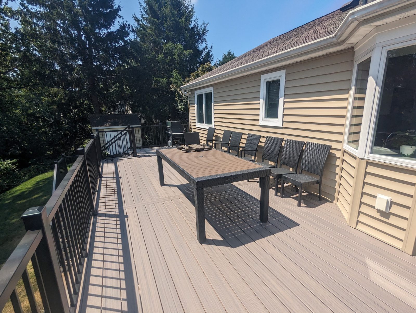 Makeover Monday: Beautiful "Rocky Harbor" Trex Deck | Fence & Deck ...