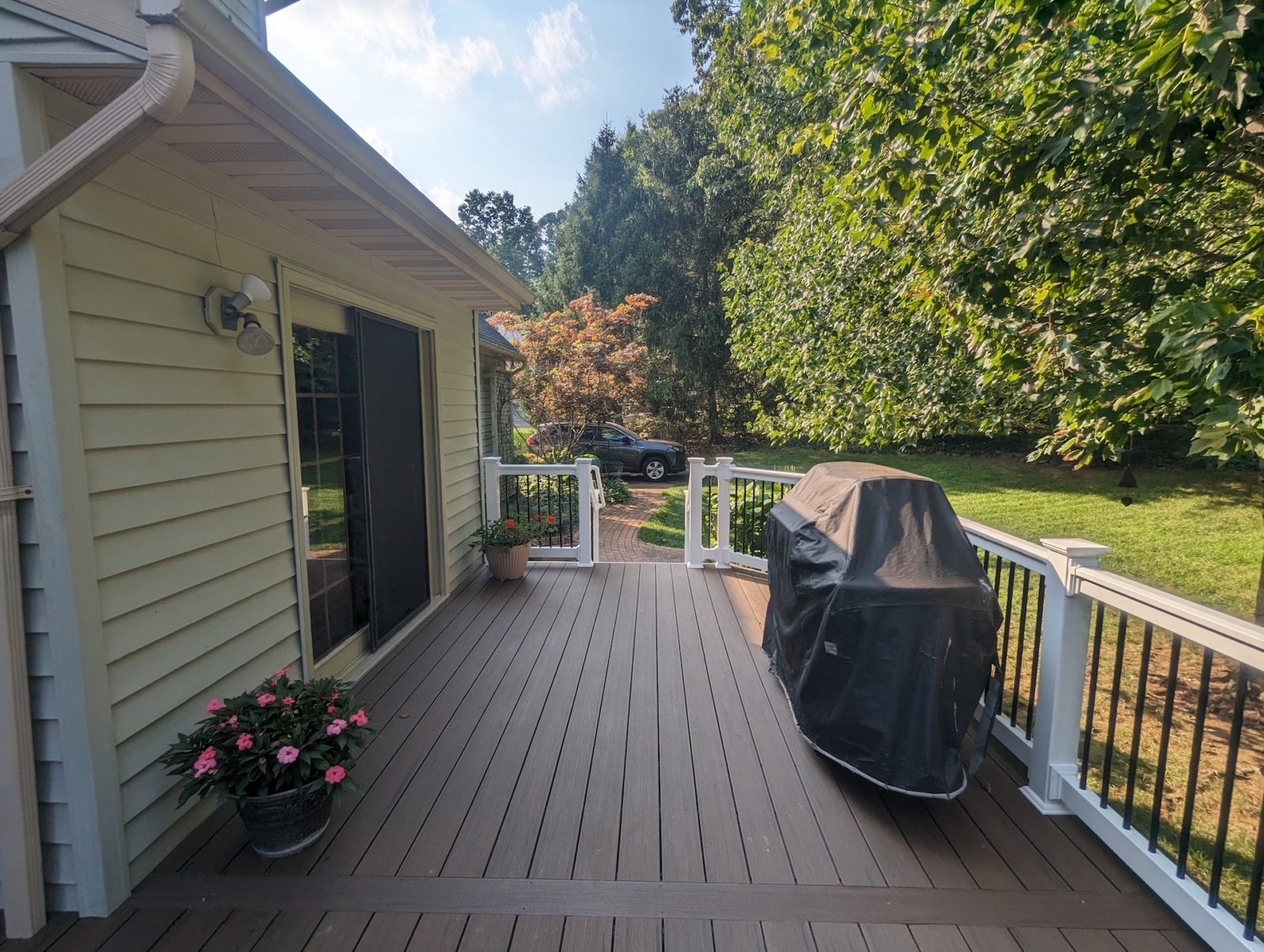 Makeover Monday: Dark Cocoa Composite Deck in Sykesville, Maryland ...