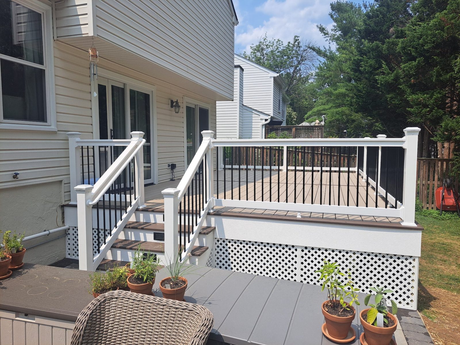 Makeover Monday: Two-Toned Landmark Deck in Columbia, Maryland | Fence ...
