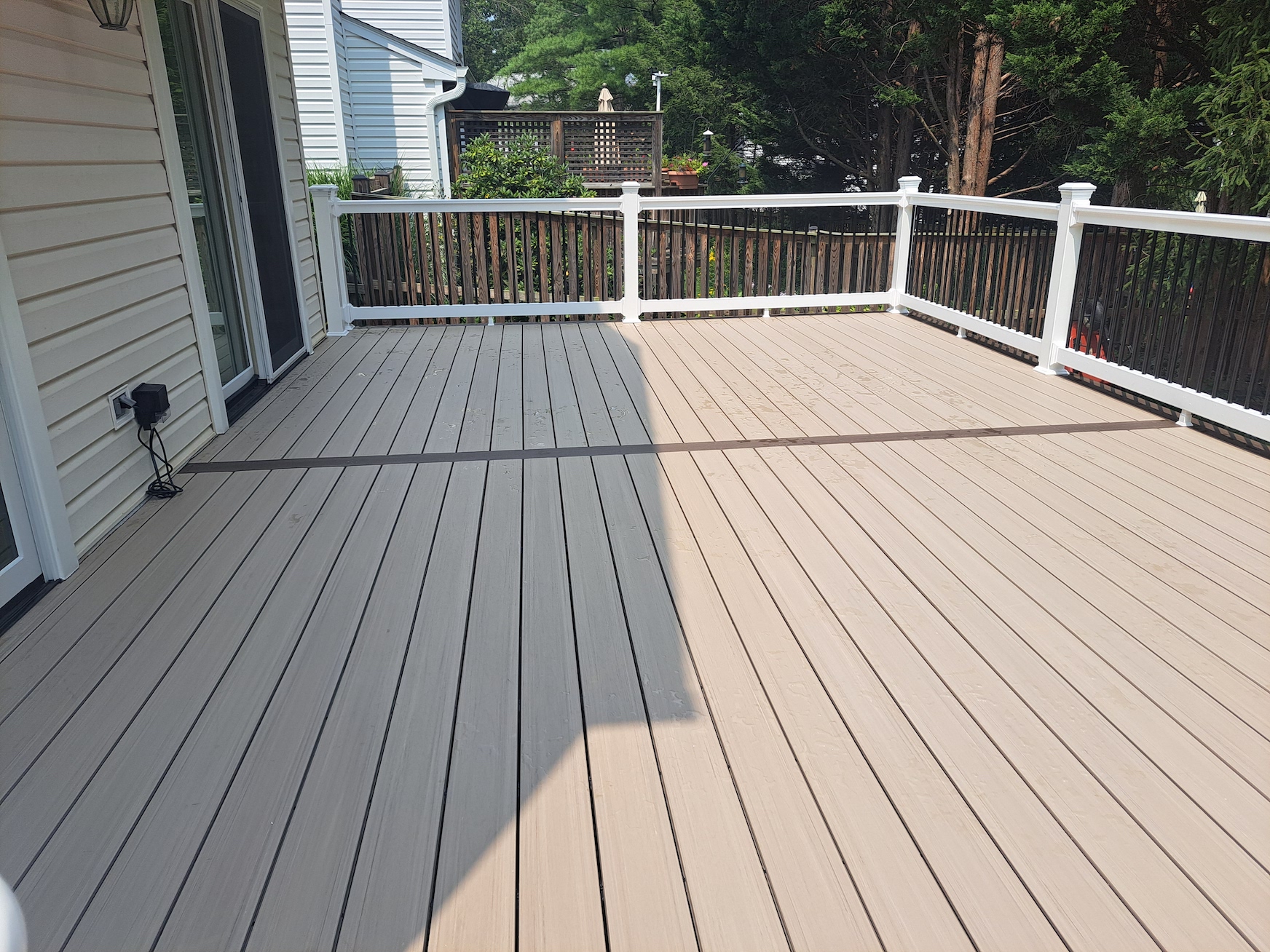 Makeover Monday: Two-Toned Landmark Deck in Columbia, Maryland | Fence ...