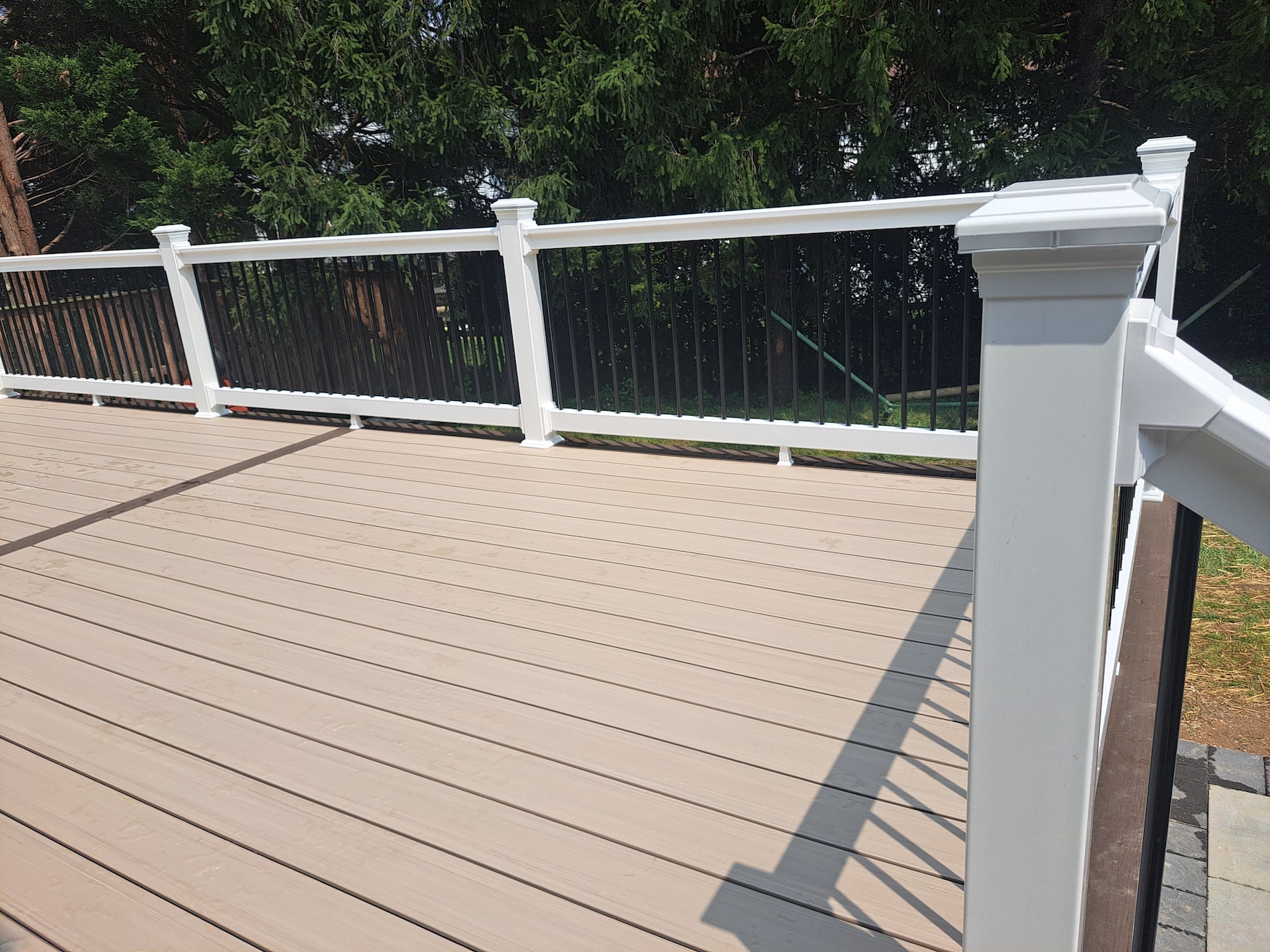 Makeover Monday: Two-Toned Landmark Deck in Columbia, Maryland | Fence ...