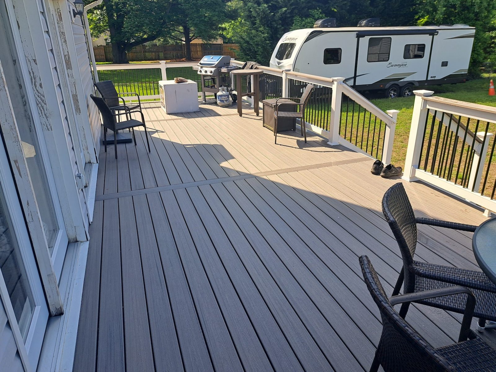 Rocky Harbor Trex Deck in Pasadena: Makeover Monday | Fence & Deck ...