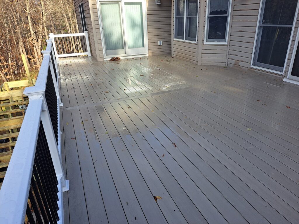 Weathered Oak Deck in Sykesville | Fence & Deck Connection Blog