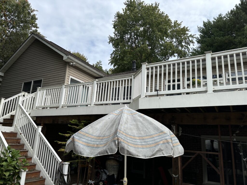 Weathered Oak Deck in Sykesville | Fence & Deck Connection Blog