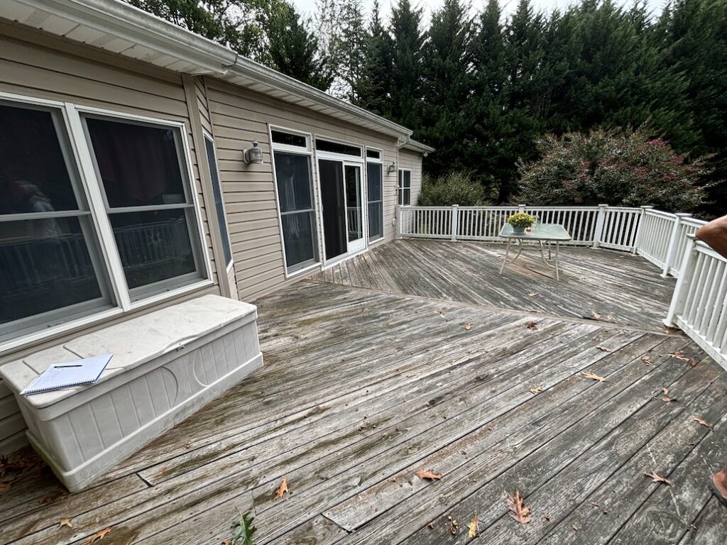 Weathered Oak Deck in Sykesville | Fence & Deck Connection Blog