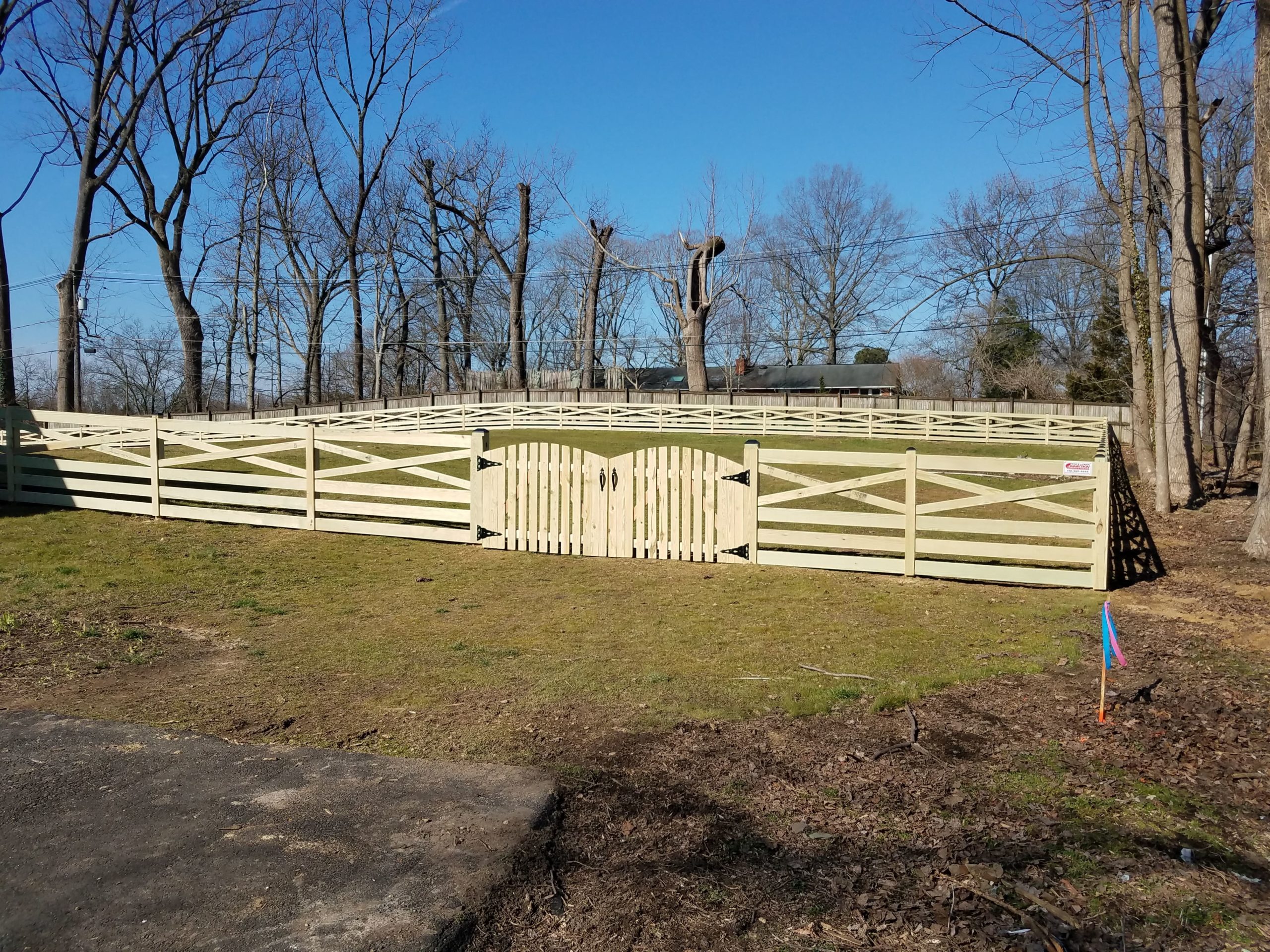 Ranch Style Wooden Fence