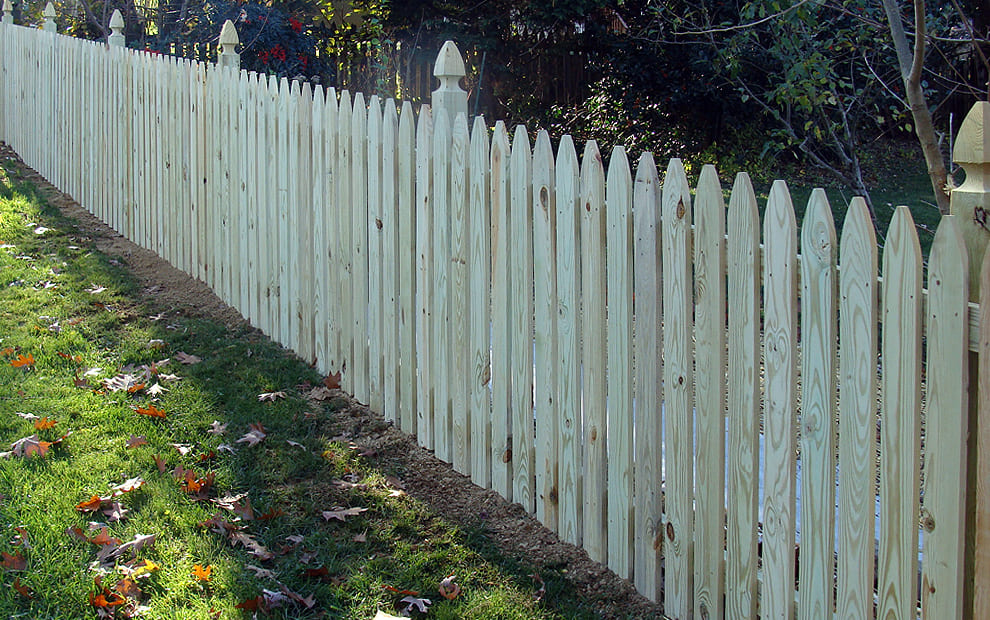 Fences – Wood Fences – Picket - Fence & Deck Connection