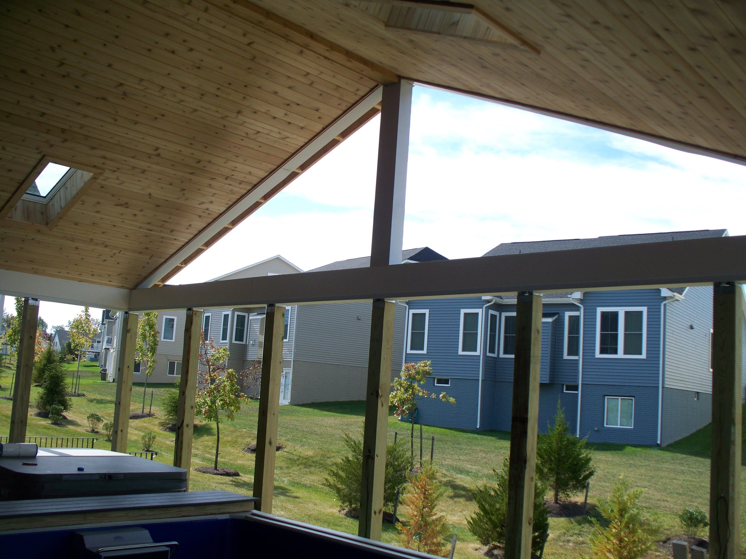 Screened Porch Construction Process - Fence & Deck Connection