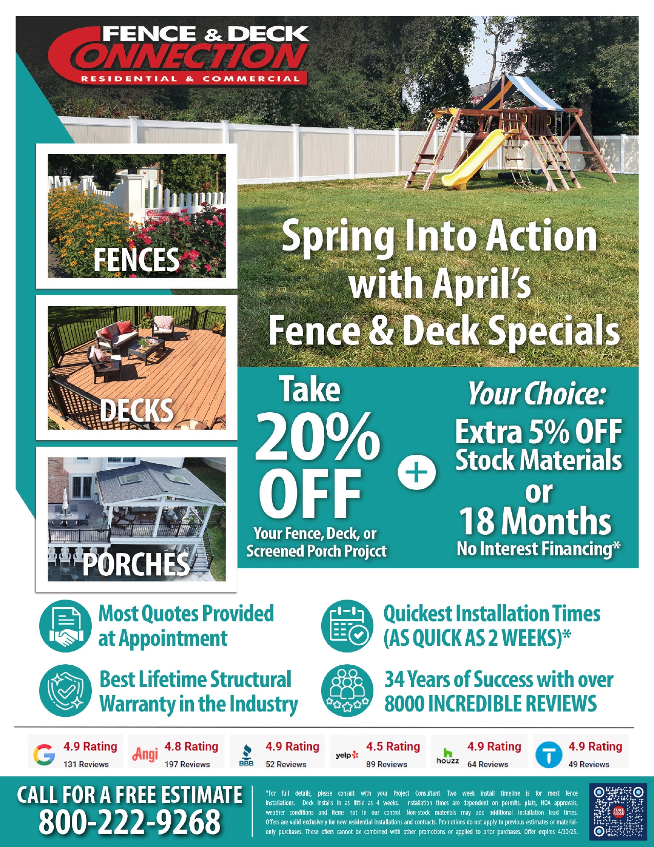 Monthly Fence & Deck Deals | Fence & Deck Connection