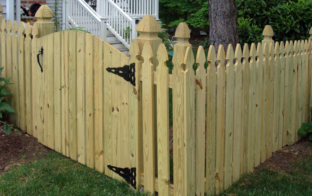 Fences – Wood Fences – Picket - Fence & Deck Connection
