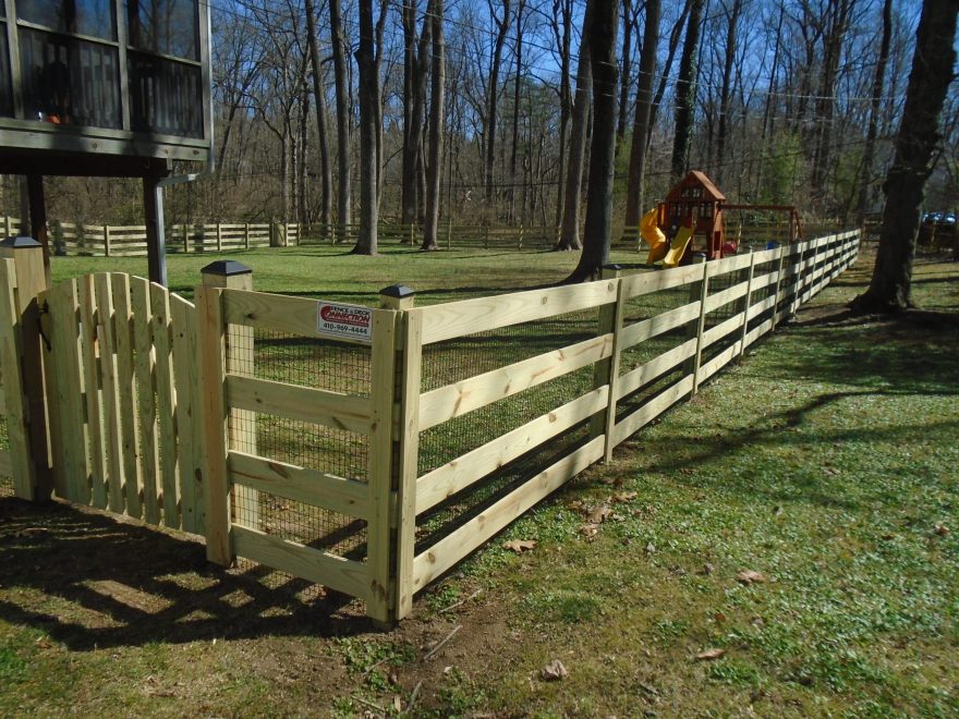 Fences – Wood Fences – Split & Ranch Rail - Fence & Deck Connection