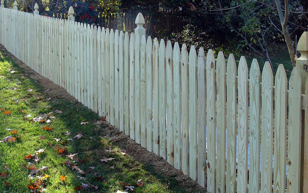 Fences – Wood Fences – Picket - Fence & Deck Connection